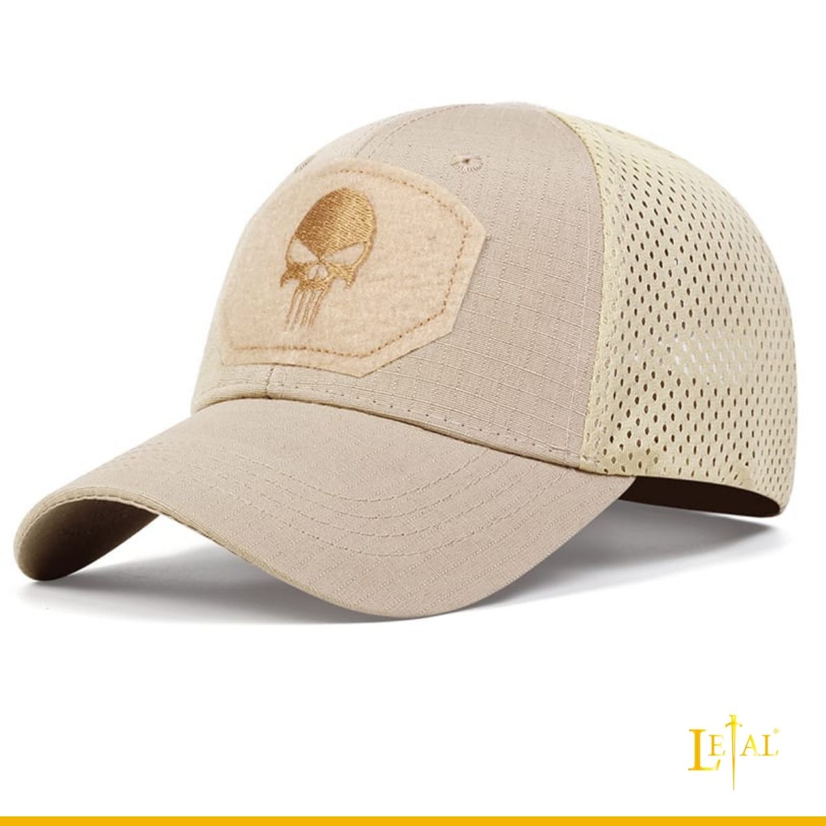 Gorra táctica Punisher con diseño de calavera-Con velcro y malla – Letal